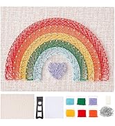 Amazon.com: INFUNLY DIY String Art Kit 3D Rainbow String Making Kit ...