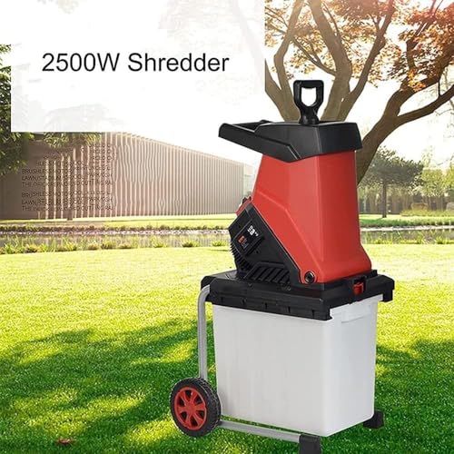 MNBVH Garden Branch Shredder, 2500W Powerful Electric Wood Chipper ...
