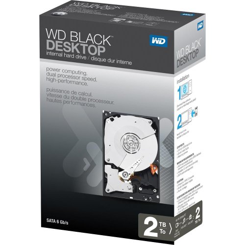 WD Black Desktop 2TB SATA 6.0 GB/s 7200 RPM 3.5-Inch Internal Desktop ...