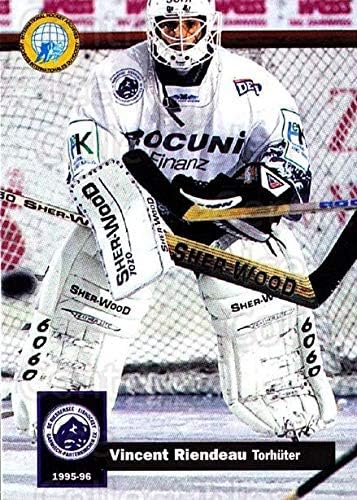 Amazon.com: (CI) Vincent Riendeau Hockey Card 1995-96 German DEL 335 ...