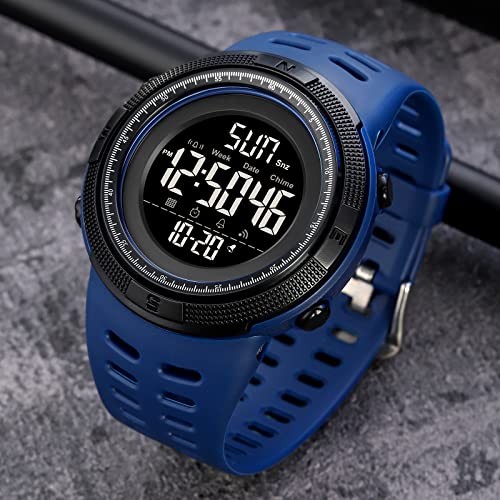 SKMEI Men's Digital Sports Watch 50m Waterproof LED Military ...