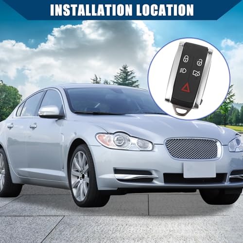 Hihaha 433MHz Keyless Entry Remote Key Fob for Jaguar XF 2009-2013 ...