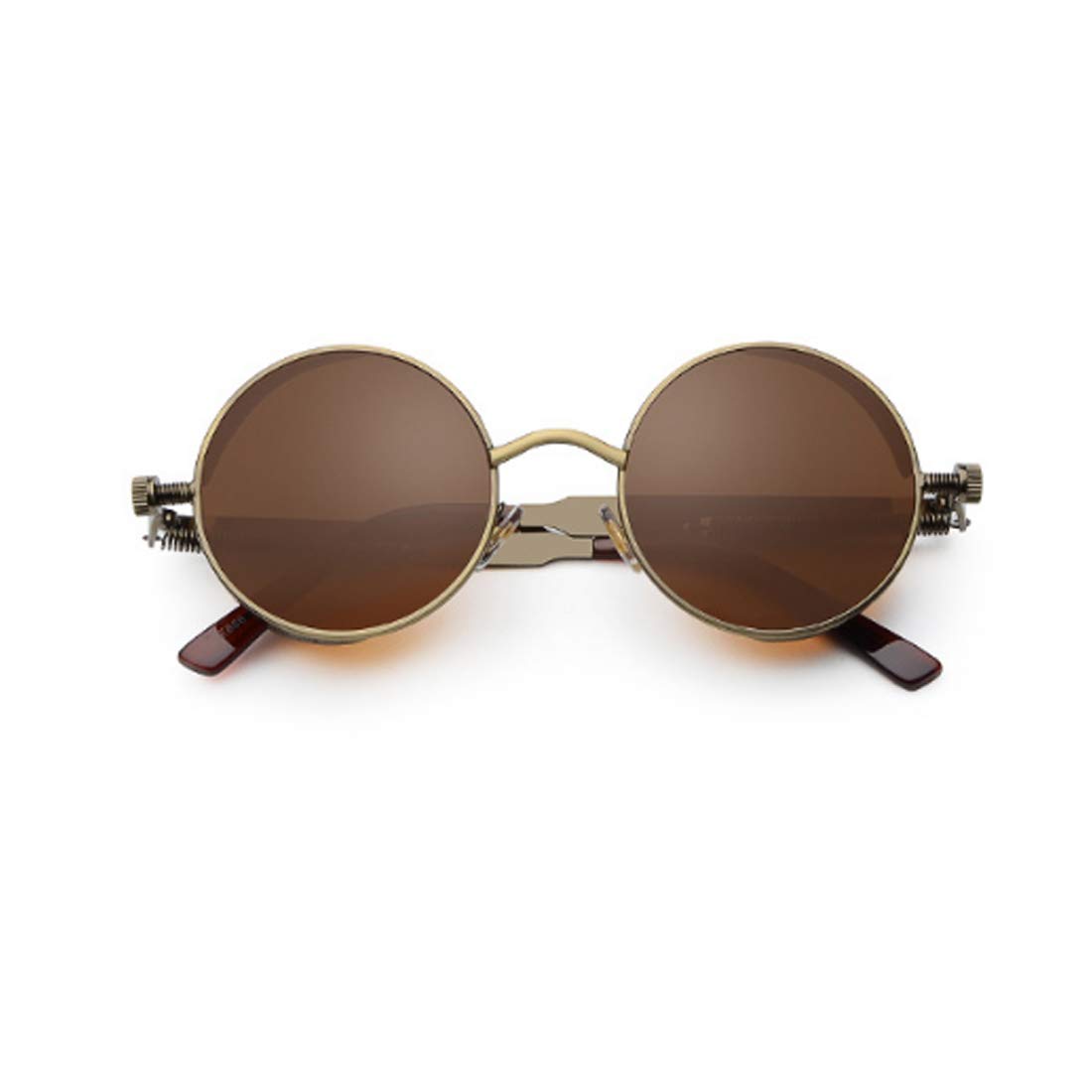 Inlefen Round Metal Frame Glasses Vintage Circle Sunglasses for Men and ...