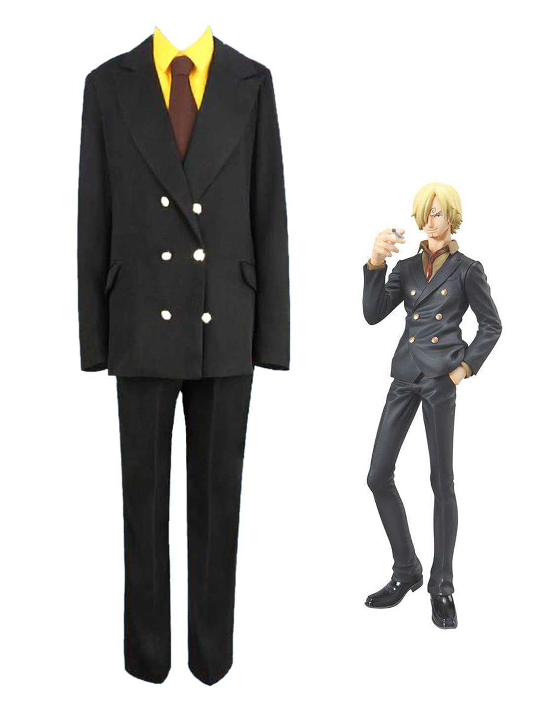 Buy ONE PIECE Vinsmoke Sanji Cosplay Anime Costume Unisex Suit jacket ...