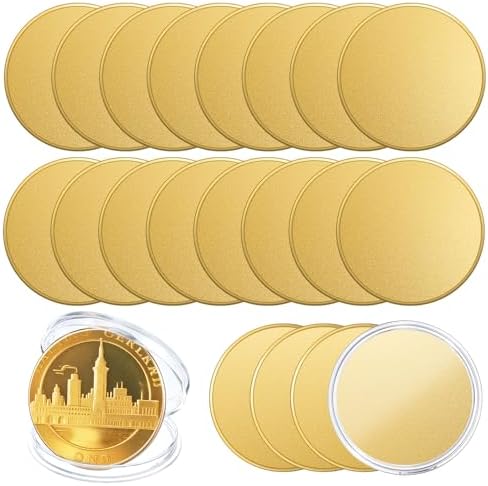 Amazon.com: 20 PCS Blank Coins for Engraving, 40mm Brass Coin Blanks ...