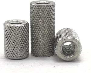 Amazon.co.jp: Rivet Nuts, Insert Nuts, Socket Nuts 2 Pieces Knurled Round Coupling Nuts M3 M4 M5 ...