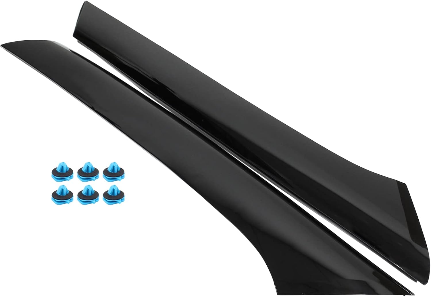 Amazon.com: NewYall Gloss Black Front Left and Right Windshield Pillar ...