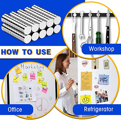 Snapklik.com : 120Pack Small Magnets For Crafts, 5 X 2 Mm Tiny Magnets ...