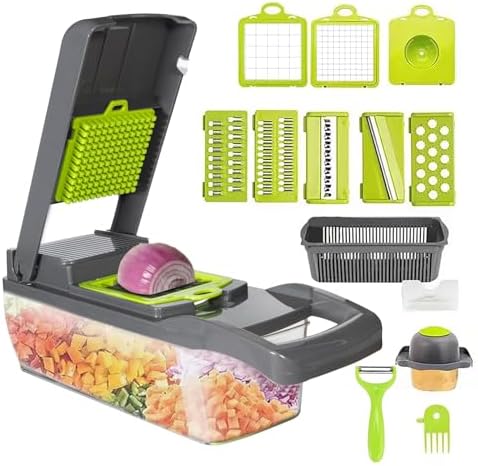 Amazon.com: STERK Vegetable Chopper Cutter Slicer Multifunctional 14-in ...