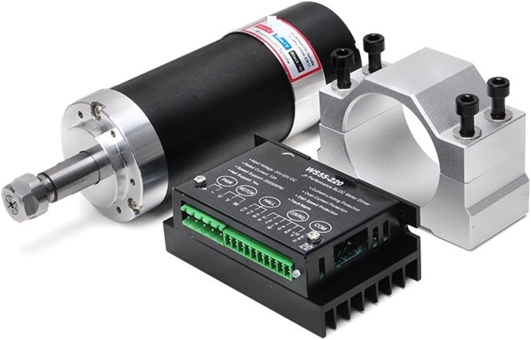 CNC Air Cooled Spindle Motor 500w ER11 CNC Brushless Spindle Motor 48v ...