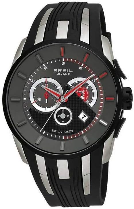 Breil Watch Milano Chr Gent IP Black Case 45 Mm Black Str Bw0424 ...