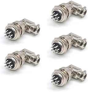 Amazon.com: 5Sets GX16 9 Pin Metal Male Female Panel Connector, 16mm ...