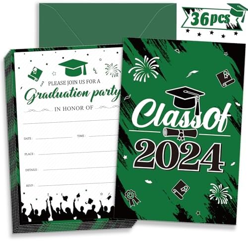 Amazon.com : 20 Count Grad Party Invites, Grad Party Invitations For ...