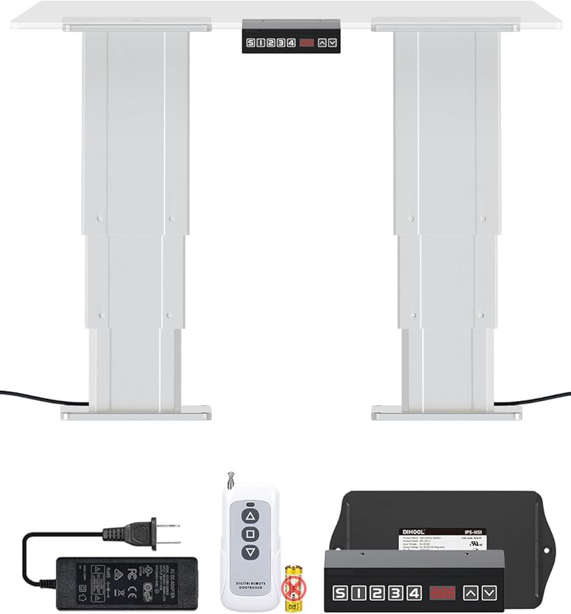 Amazon.com: DIHOOL 2PCS Synchronized Electric Lift Columns,Table Legs ...