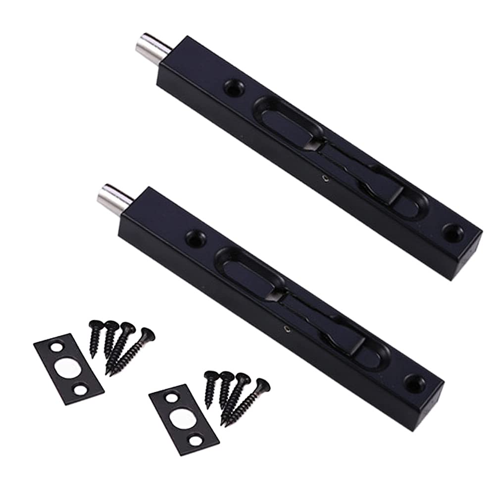 6 Inch Stainless Steel Concealed Lock 2 Pcs Door Flush | Desertcart KUWAIT