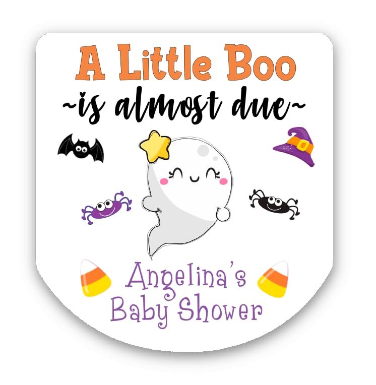 Amazon.com: Personalized A Little Boo Ghost Theme Baby Shower Party ...