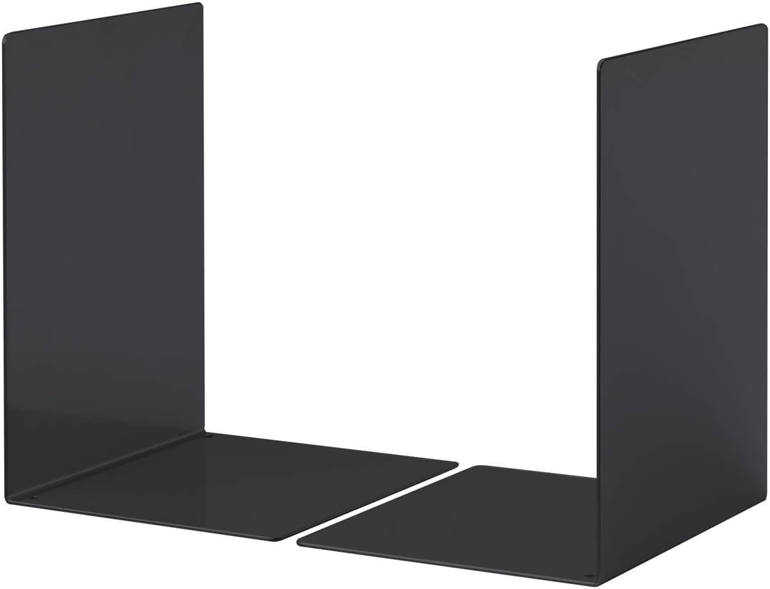 Durable Large Bookends | Pack of 2 Book Holders in Black | 160 x 220 x ...