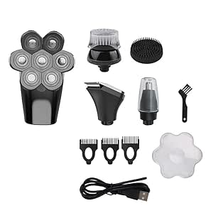 Amazon.com: Head Shavers for Bald Men, 5 In 1 Electric Shaver For Men 7 ...