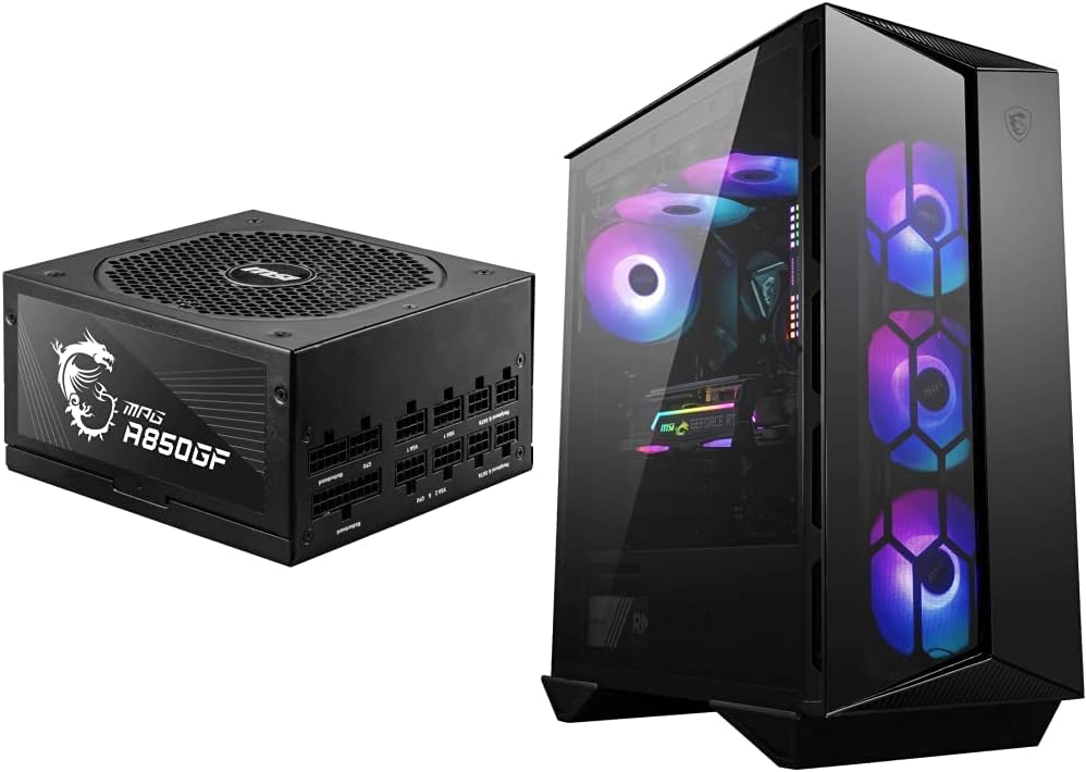 MSI MPG A850GF Alimentatore, Spina Eu 850W, Certificato 80 Plus Gold ...