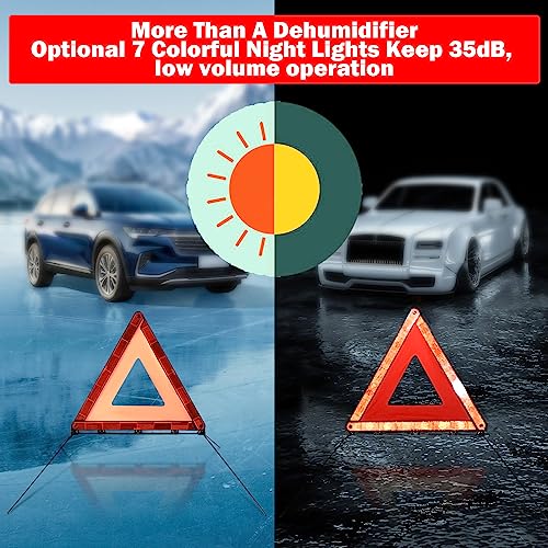 Snapklik.com : Cureder Emergency Warning Triangles, 3 Pack