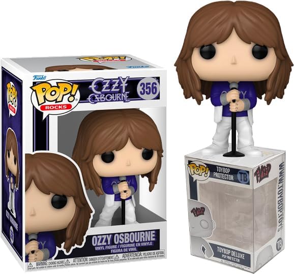 Amazon.com: Funko Pop Ozzy Osbourne + Protector: Glitter Pop! Rocks ...