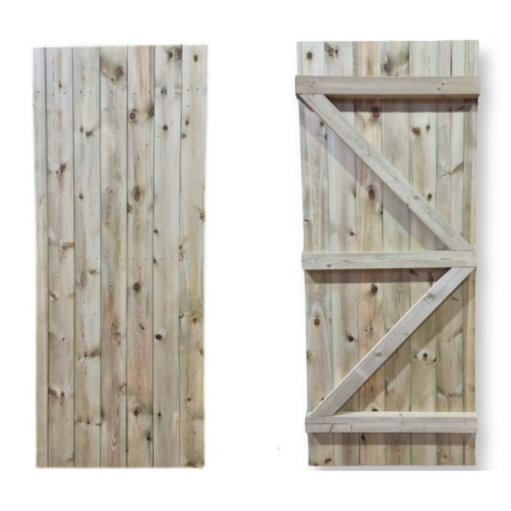 Buy Timber Wooden Garden Gate - Flat Top Wooden Gate - Side Gate for ...