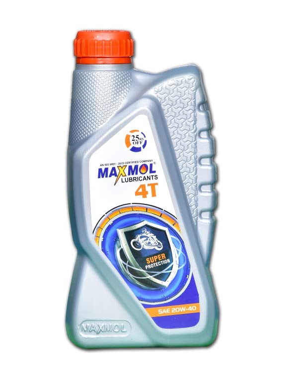 MAXMOL 4T SAE 20W-40 API SM & JASO MA Engine Oil for Bikes (1 L ...