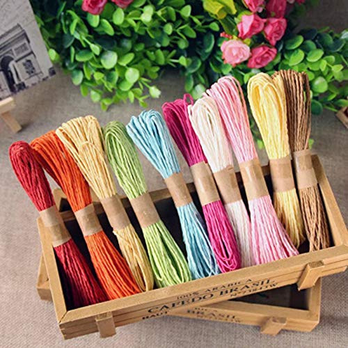 Colourful Paper Rope Threads for Various Art and Craft Projects and ...
