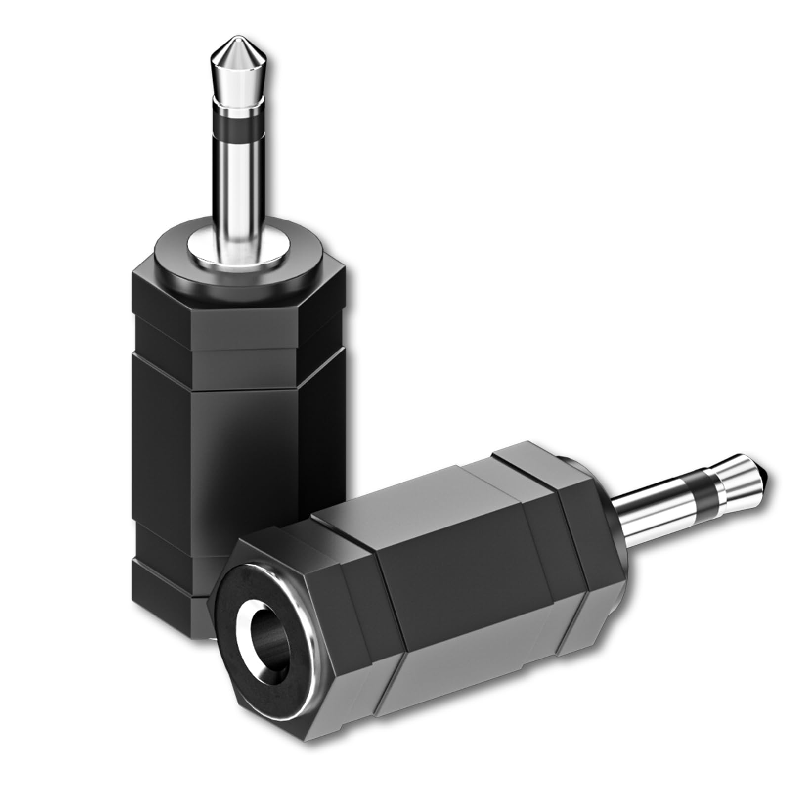 Snapklik.com : Goupchn 3.5mm Mono To Stereo Adapters 2 Pack 1/8" Mono ...