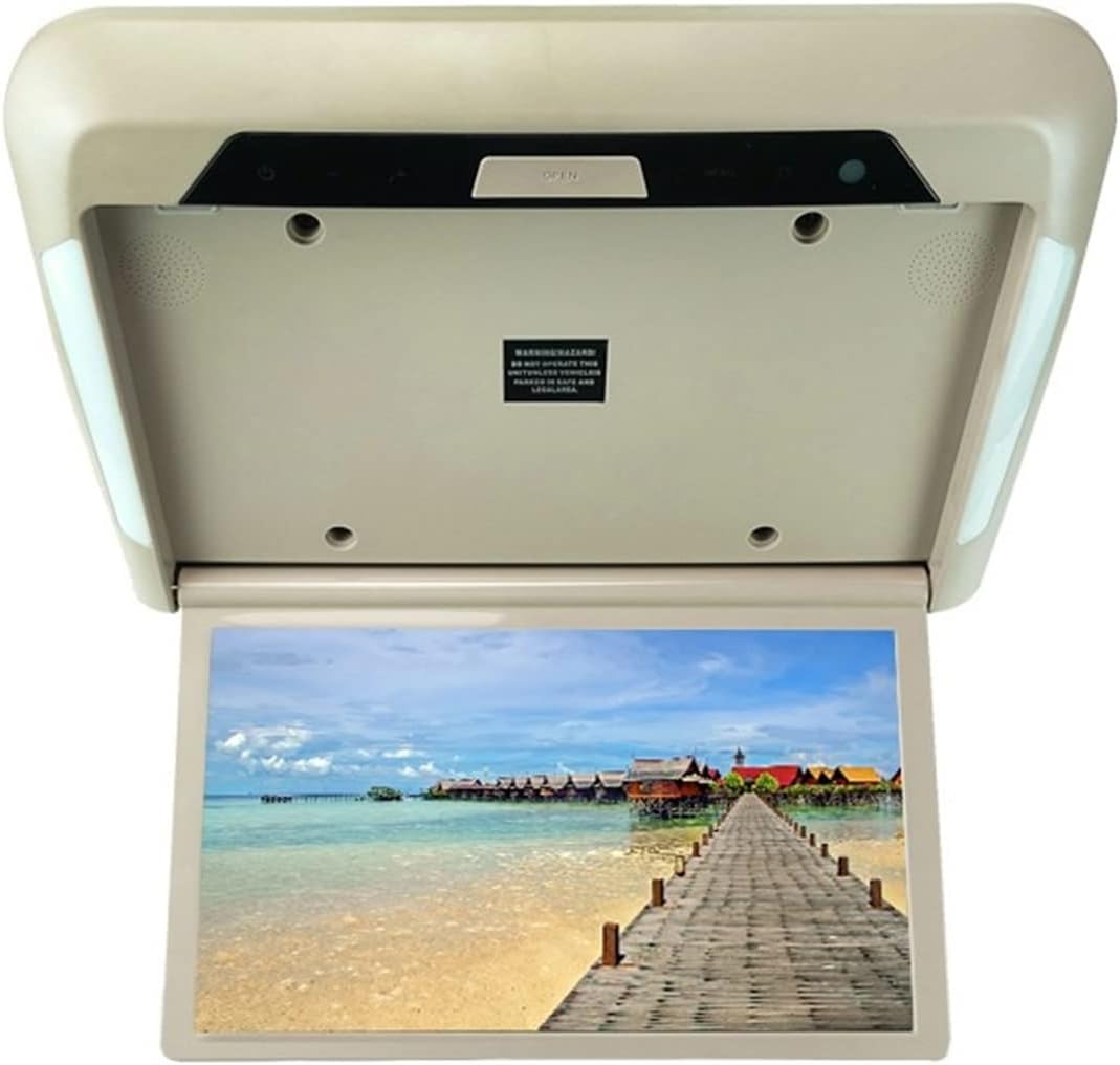 Amazon.co.jp: 車の屋根の台紙のモニター, 車のルーフ モニター液晶フリップ ダウン スクリーン オーバーヘッド マルチメディア ...