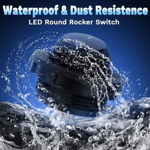 BFXM Waterproof 12V Round Rocker Toggle Switch - Future of Web