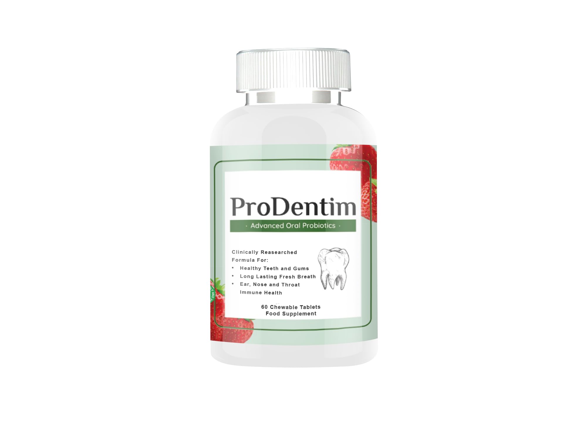ProDentim Advanced Oral Probiotics (60 CHEWABLE TABLETS) Probiotic Gum ...