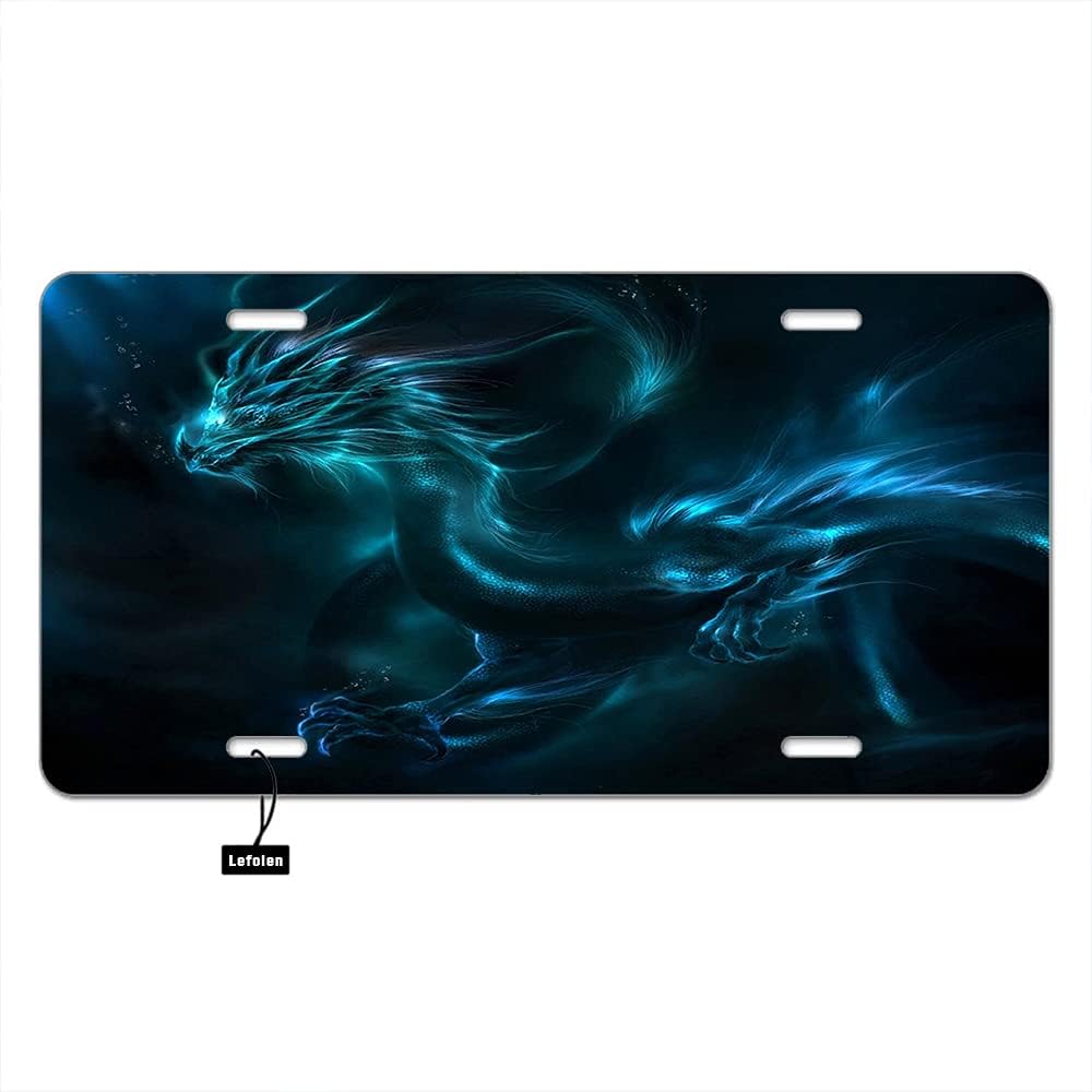 Amazon.com: Blue Dragon Eye Photo License Plate : Automotive