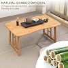 Amazon.com : GZGKRP Japanese Bamboo Folding Floor Table, Portable Low ...