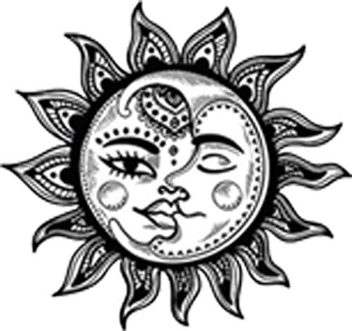 Amazon.com - Pretty Black and White Boho Gypsy Tribal Cartoon Icon ...