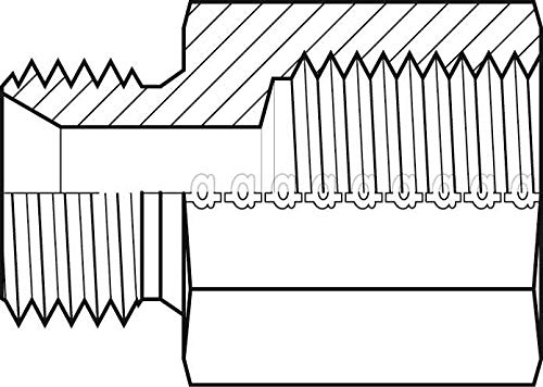 Adaptall 9039-06-04 Series 9039 Carbon Steel Straight Extended Bushing ...