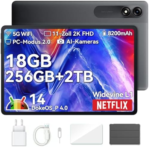 Blackview Tab 16 Pro Tablet Android 14, 24GB RAM + 256GB ROM Gaming ...