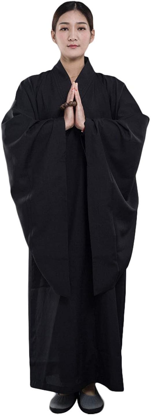 Amazon.com: ZooBoo Shaolin Unisex Monk Kung fu Robe Costume Long Gown ...
