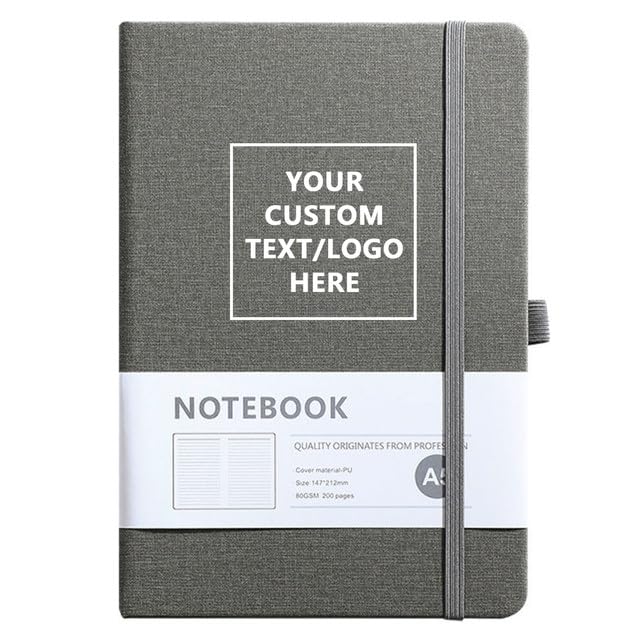 Amazon.com : Vebermo Personalized Notebook-Can Engrave Logo/Text/Image ...
