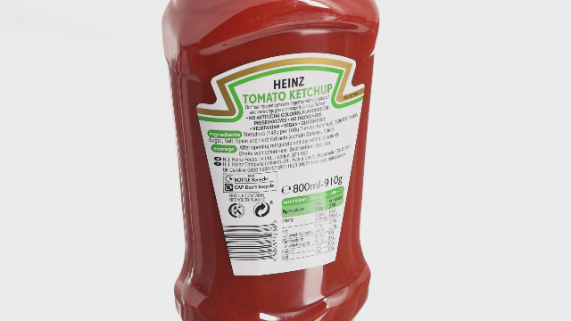 Heinz Ketchup Back Label No Sugar Ketchup Naturally Sweetened