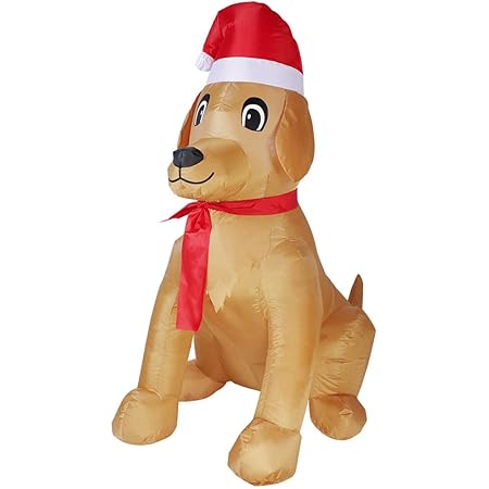 Amazon.com: PUP LIGHTS Outdoor Indoor Christmas Inflatable LED Lighted ...