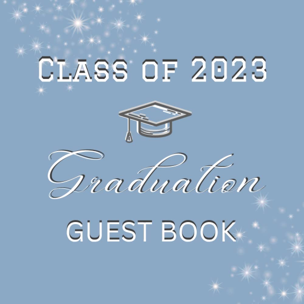 Graduation Class of 2023 Powder Blue Guest Book Grad Party Decoration ...