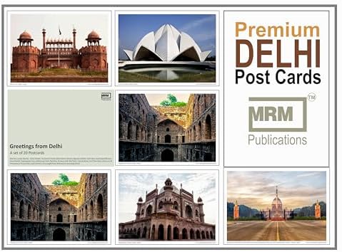 MRM Publications Postcards of Delhi – Set of 20 Unique Designs (No ...