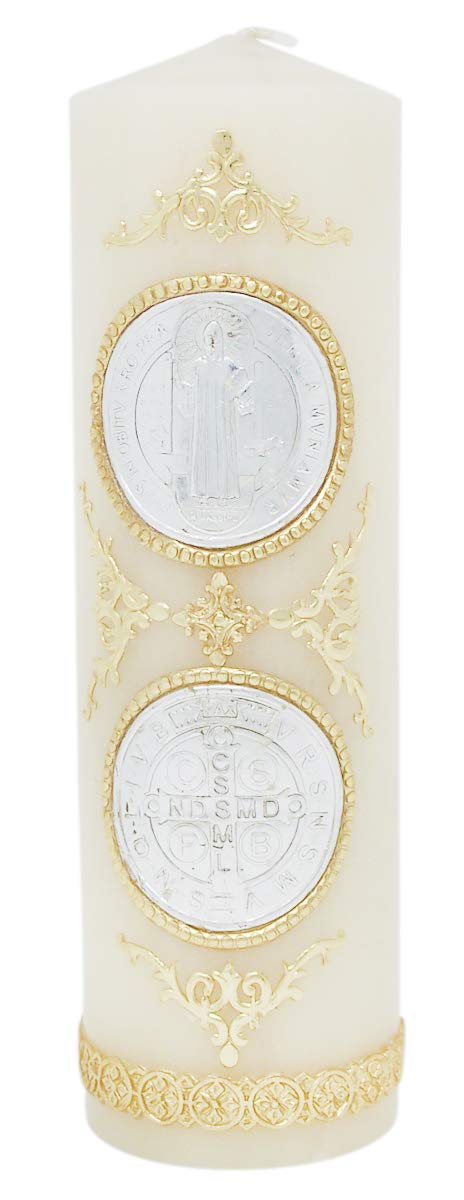 Amazon.com: CB Church Supply Candle - Will and Baumer - Hand-Decorated ...