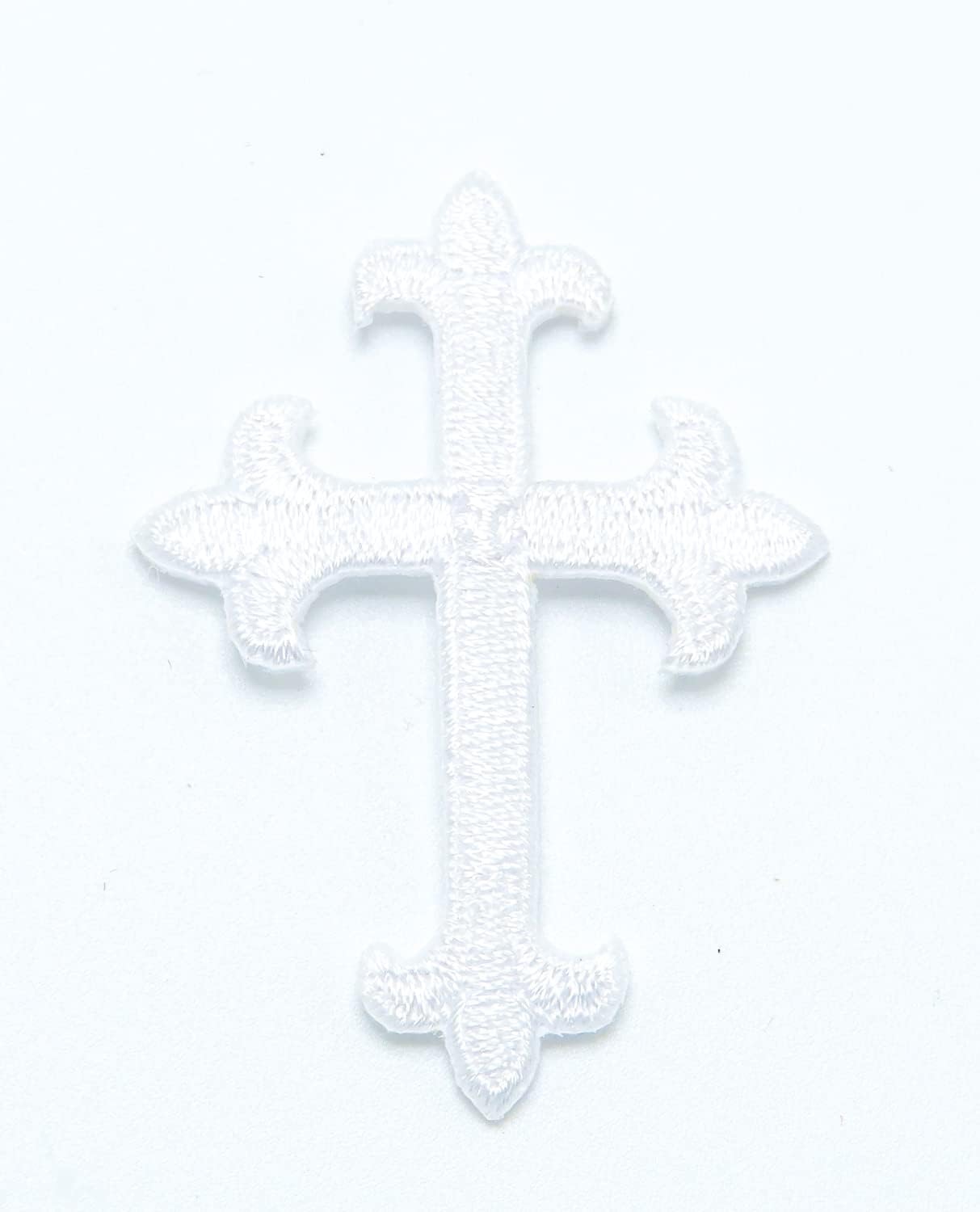 Amazon.com: Embroidered Cross Patch Iron on Applique - Latin Cross ...