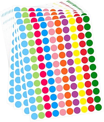 Avery Removable Colour Coding Round Labels, 3/4" Diameter, Assorted ...