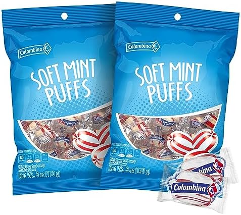 Amazon.com : Colombina Soft Mint Puffs - Refreshing Mint Flavor Hard ...