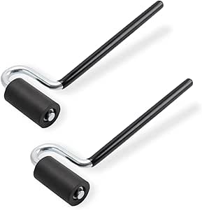 POWERTEC 12" Long Handle J Roller, 2PK, 1-1/2 Inch Diameter, 3 Inch ...