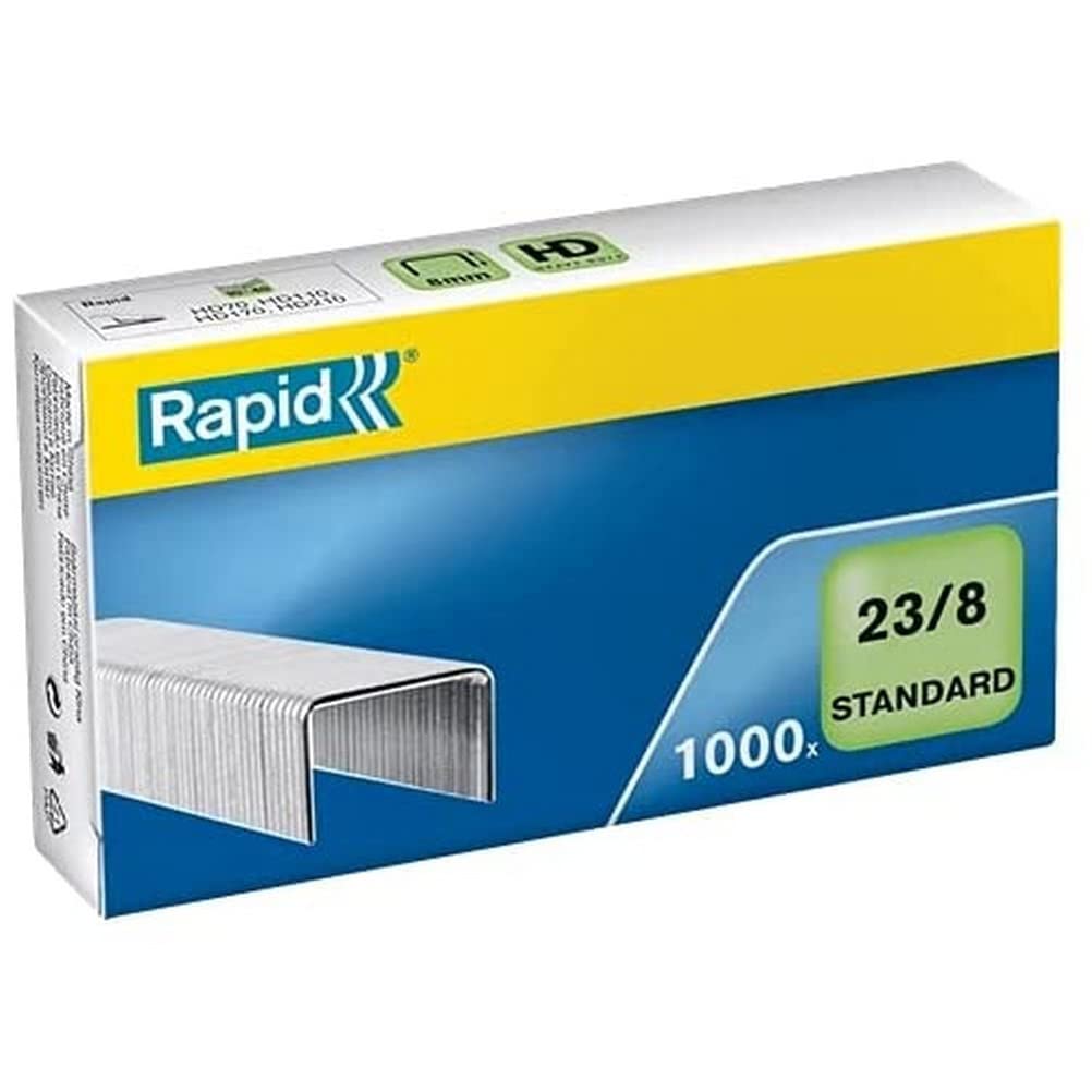 Amazon.com : Rapid 23/8mm Standard Staples, for Stapling 10-40 Sheets ...