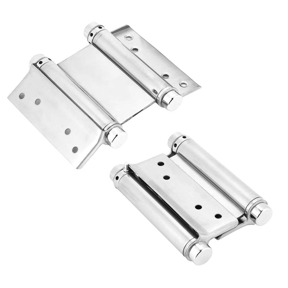 Snapklik.com : 3" Double Action Spring Hinges Stainless Steel Self ...